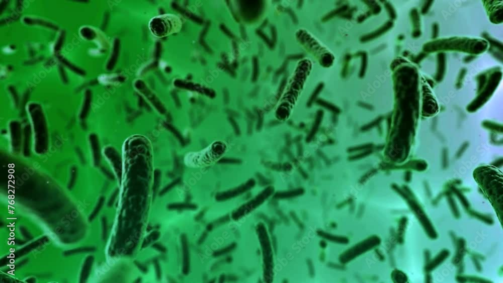 Floating lactobacillus bacteria, beneficial microorganisms, part of the ...