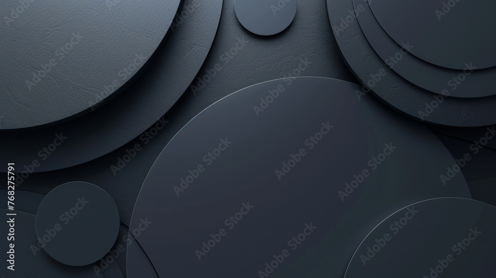 Overlapping dark circles creating a textured gradient. Grey scale ...