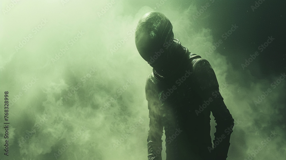 Bizarre Alien Creature, Futuristic Attire, Otherworldly Being ...