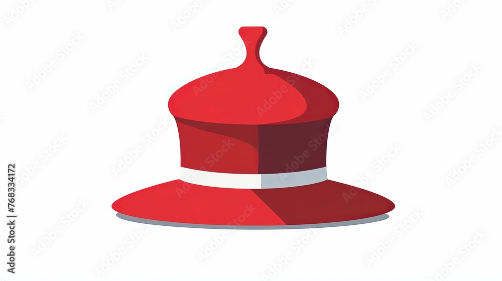 The traditional Turkish hat, known as a fez or tarboosh, is depicted in ...