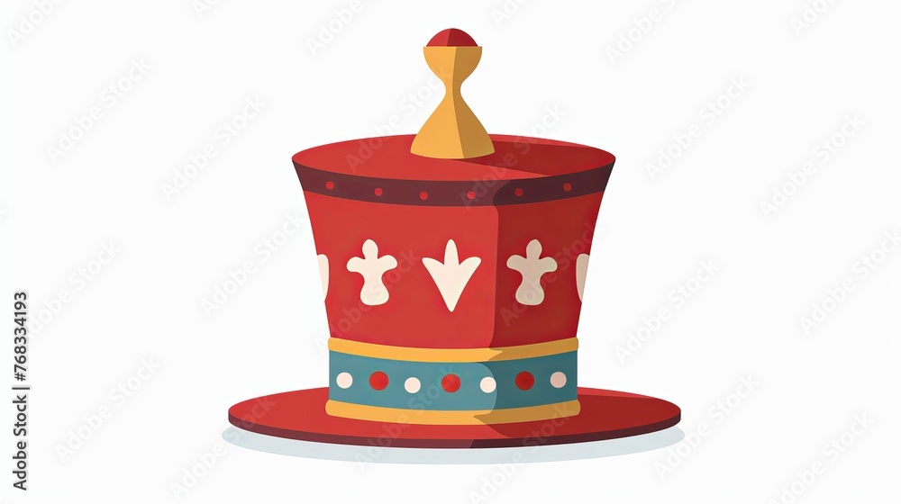 The traditional Turkish hat, known as a fez or tarboosh, is depicted in ...