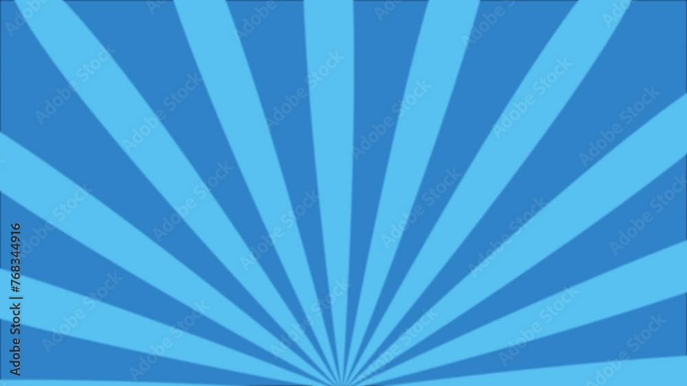 blue sunburst animated background, Retro radial background with ...