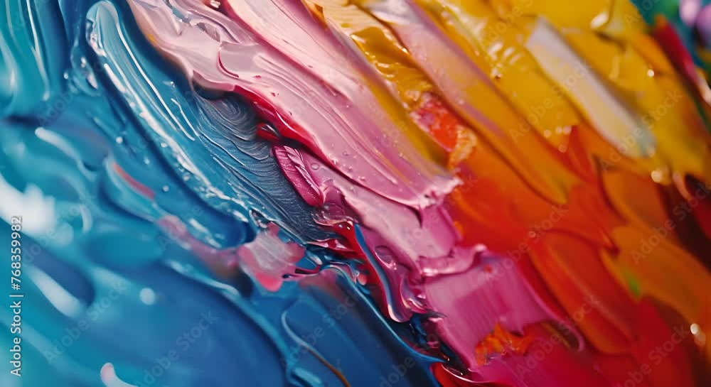 Blank canvas and a palette of colors, awaiting creativity Stock Video ...