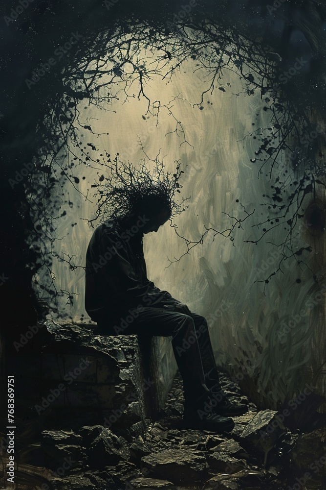 Through Surrealism Art, major depressive disorder is depicted as a ...