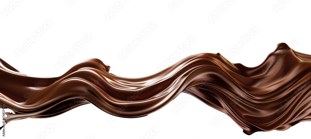 Glossy liquid chocolate wave splash on png transparent background ...