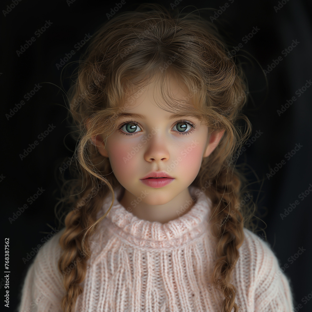 Portraits of people, straight faces, various nationalities, half body ...