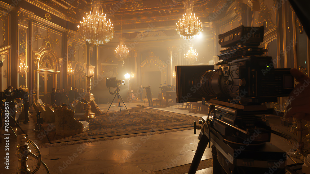 Behind the Scenes of a Period Film Set . A behind-the-scenes glimpse ...