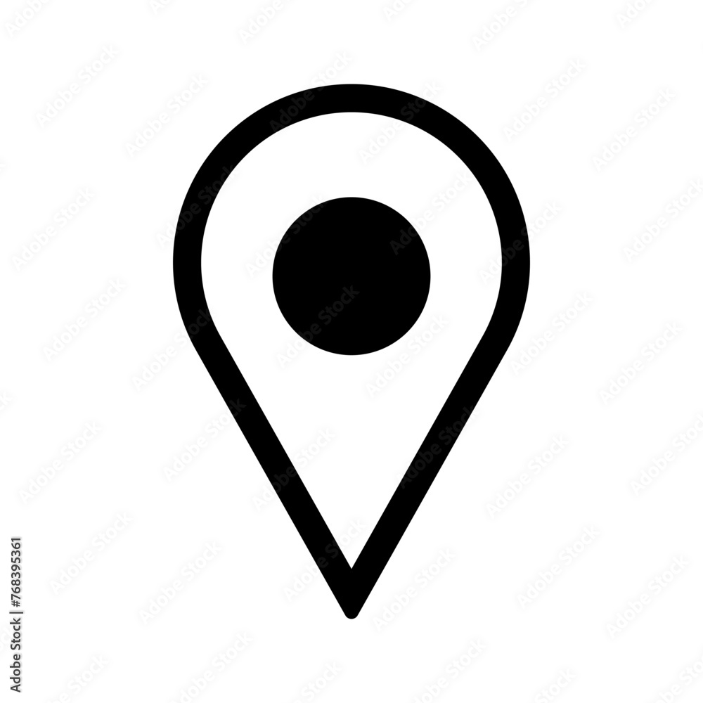 Vektorová grafika „地図のマップピンのシンプルなピクトグラム“ ze služby Stock | Adobe Stock