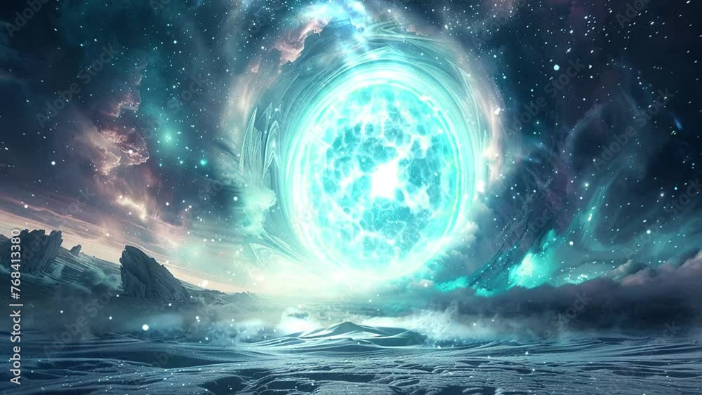space universe background illustration. cinematic shot interstellar ...