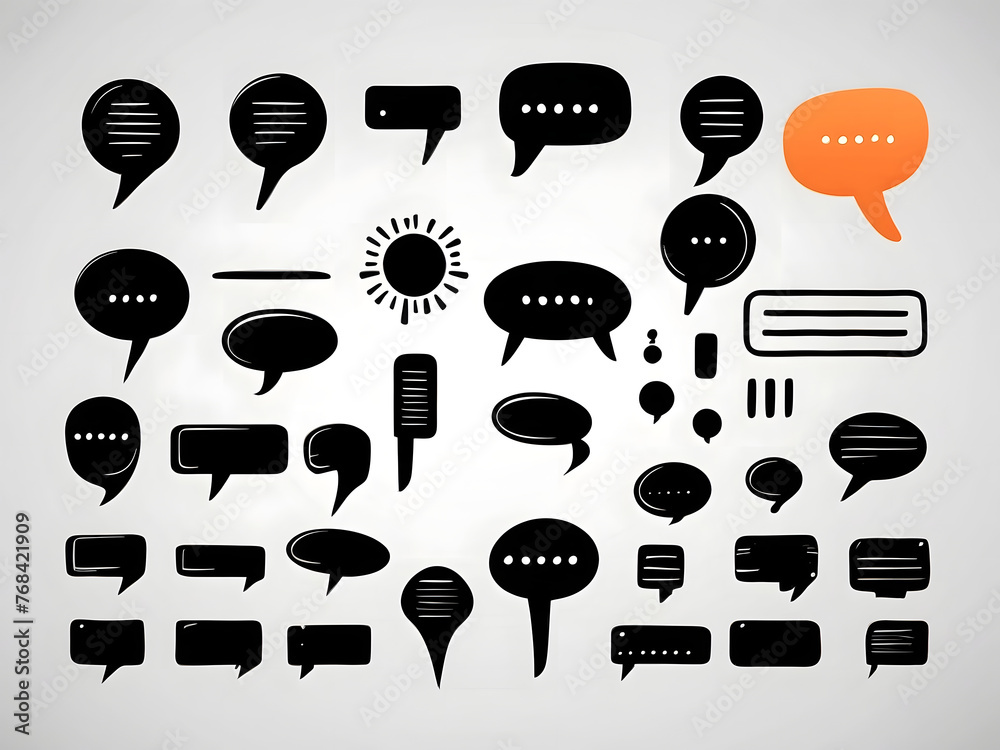 Set of quote marks. Quotes icon vector set. Quotemarks outline speech ...