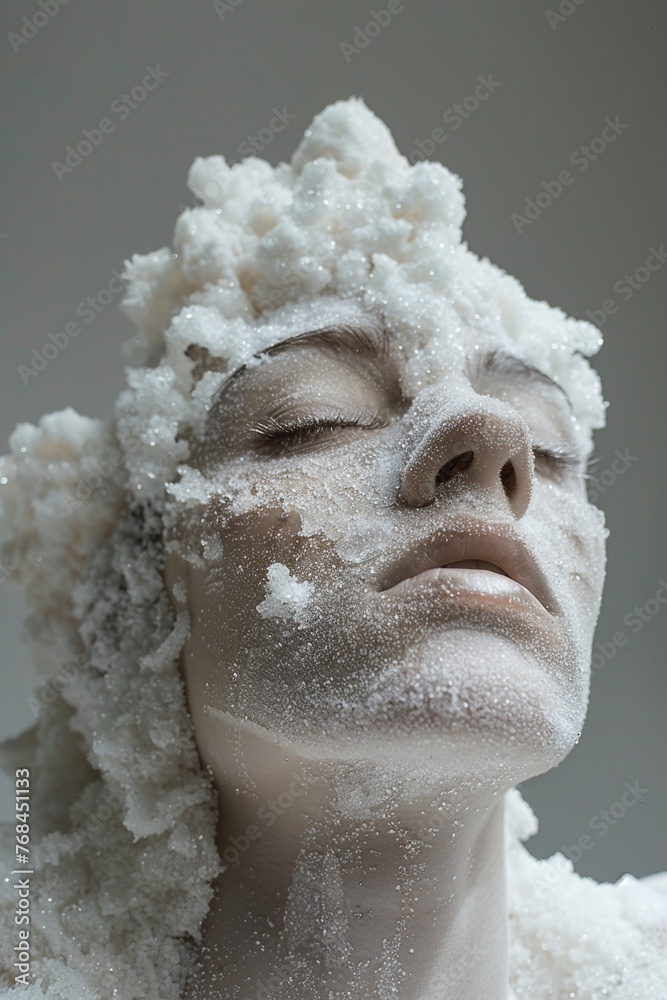 Lot's wife looked back and became a pillar of salt. Bible story. Stock ...