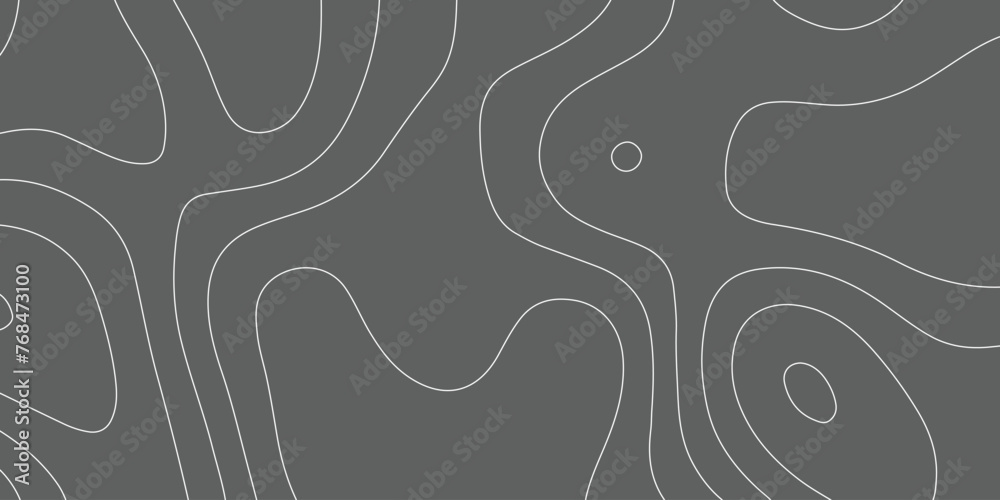 Topographic line map. Abstract circle lines background. Abstract blank ...