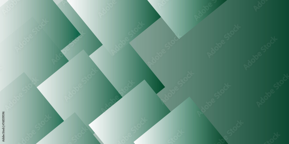 Simple green background. flat green gradation wavy geometric background ...