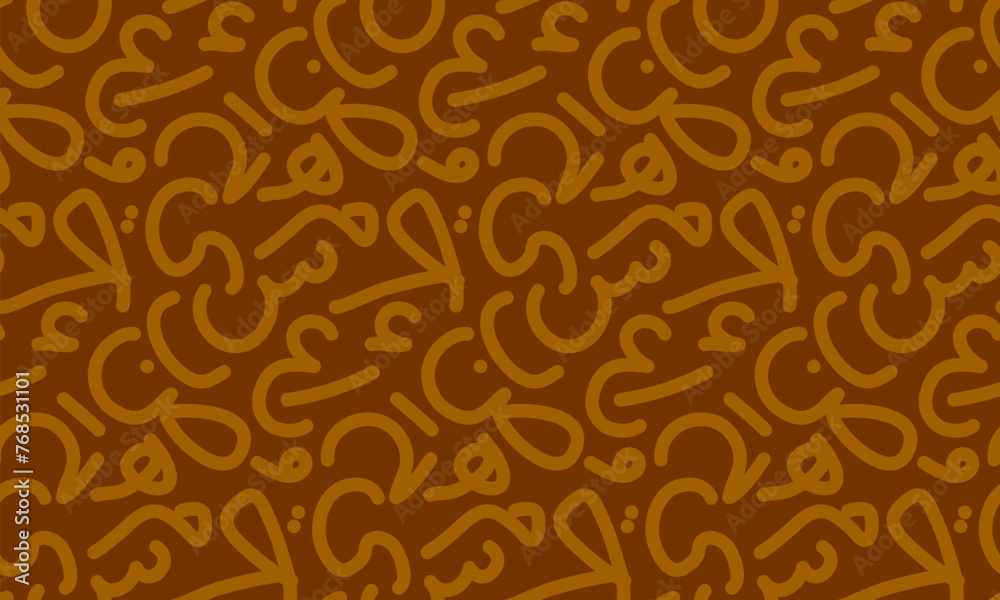 Arabic calligraphy background. Arabic alphabet letters in free style ...