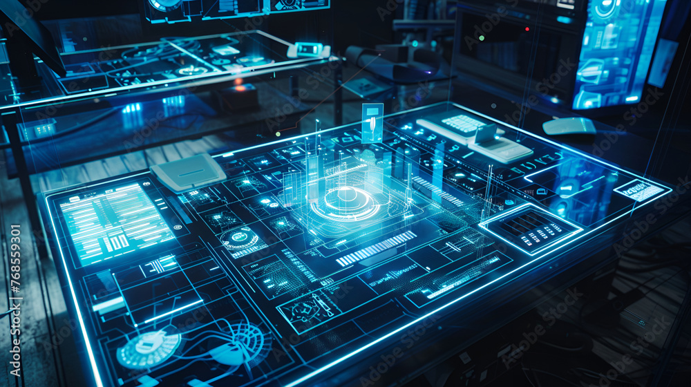 Data matrix background simulation with cutting-edge digital environment ...