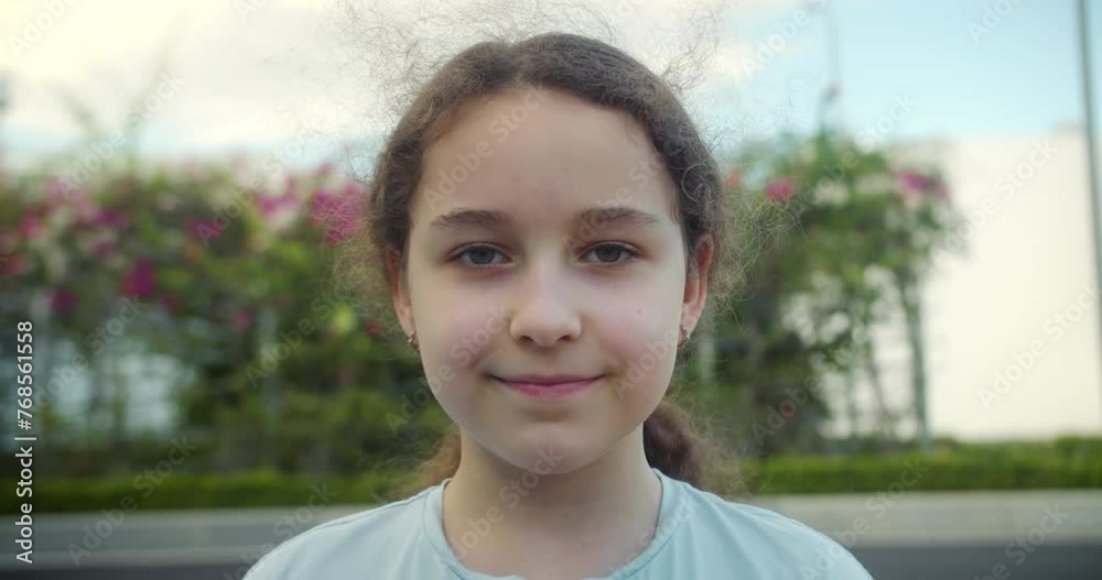 Cute child happy facial expression emotion glad smiling face. Portrait ...