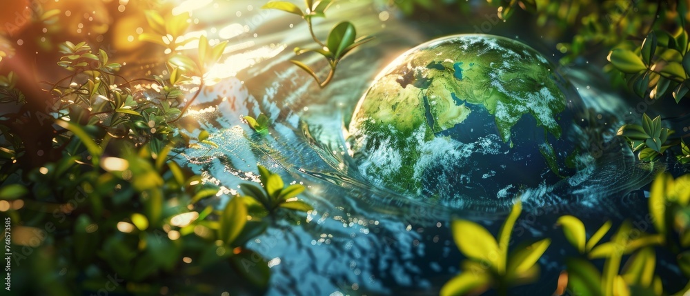 World Environment Day, Importance of protecting nature. Design concept of the World Environment ...