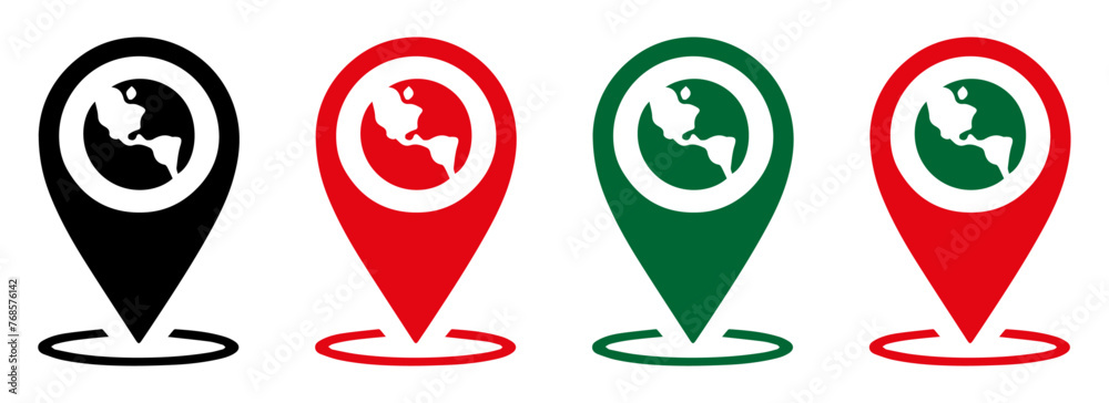 Location icon. Map pin. gps. place marker. GPS location symbol ...