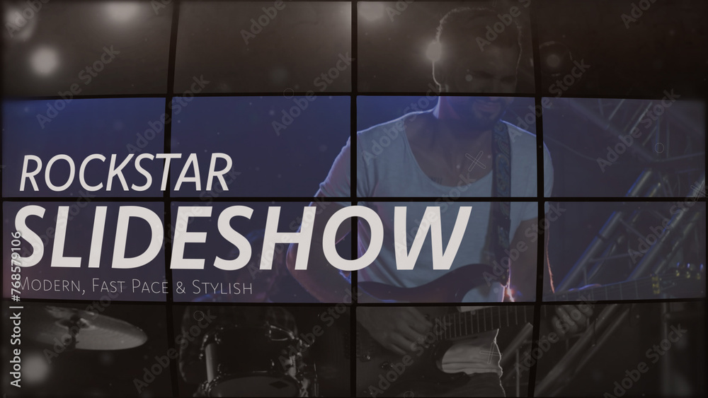 Rockstar Slideshow Stock Template | Adobe Stock