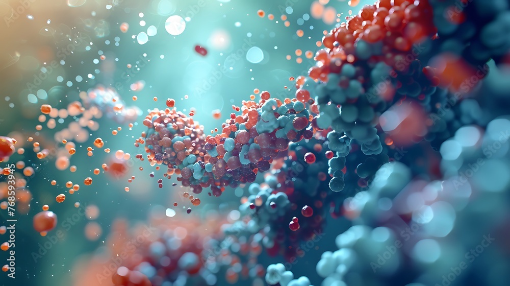 3D visualization of nanoparticles designed for targeted drug delivery ...