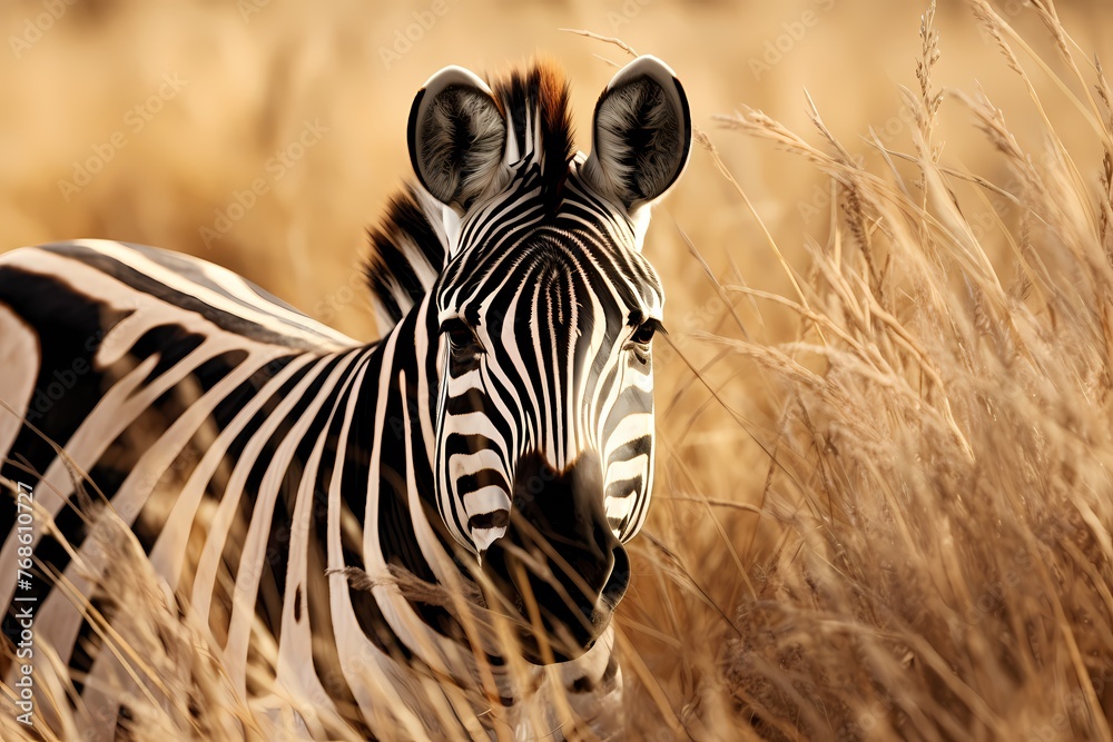 Zebra stripes in sunlight creating a seamless pattern texture on the ...