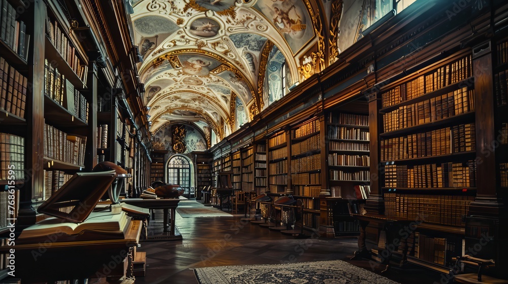 The essence of learning and curiosity is captured in an old library ...