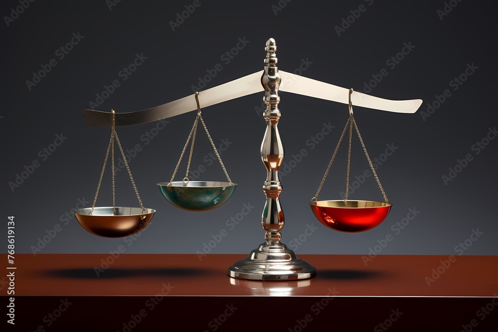 The rise and fall of stock values gracefully captured in a balance ...