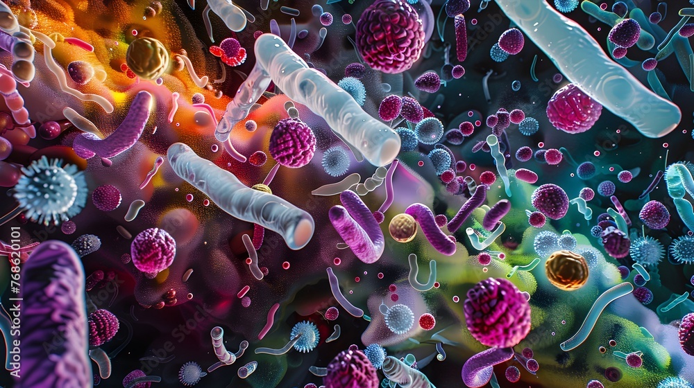 Microbe Life in Vibrant Color A Cinematic Exploration of Disease ...