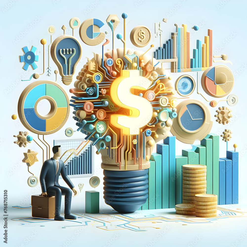 3D flat icon for business as Wealth Management in the Digital Age in ...