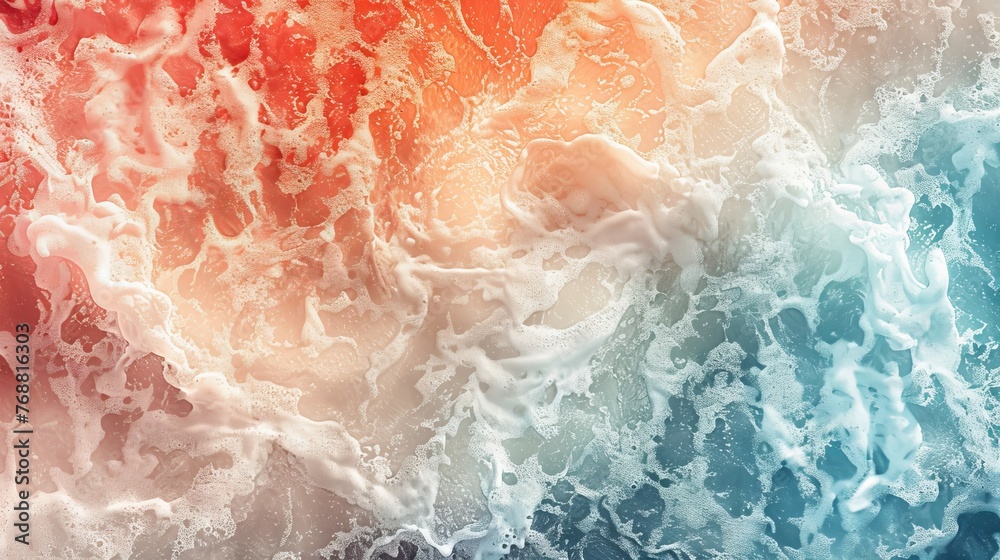 Oceanic Scenes with Salt Textures: Blend photographs of the ocean with ...