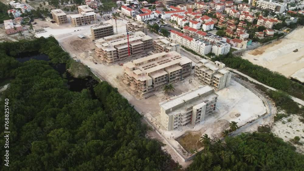 Construction Site in New Coastal Development Area: Deforestation ...