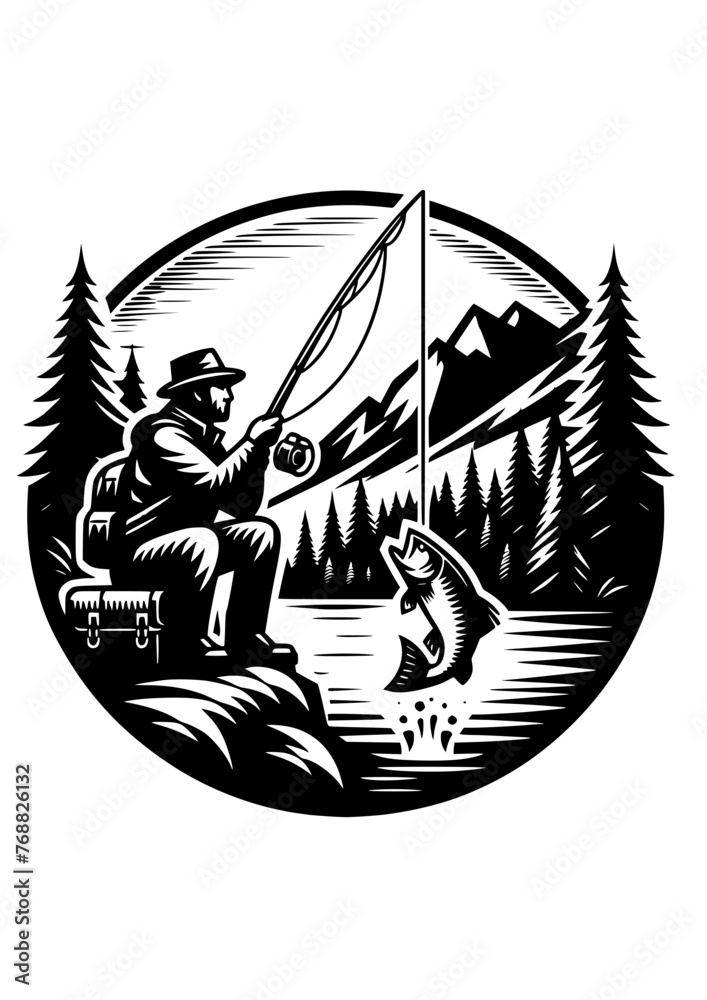 Fisherman in Boat SVG, Fishing Svg, Fishing Clipart, Fishing Png ...