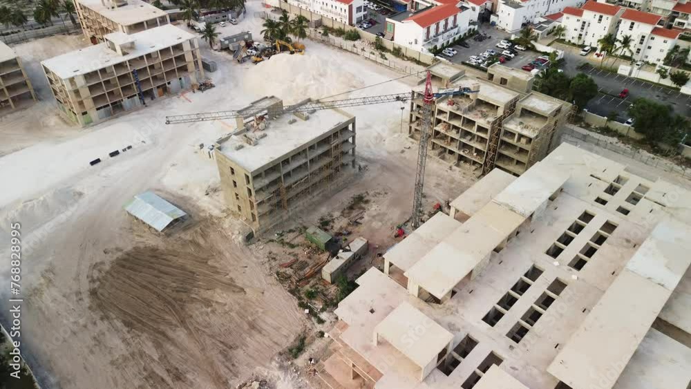 Construction Site in New Coastal Development Area: Deforestation ...