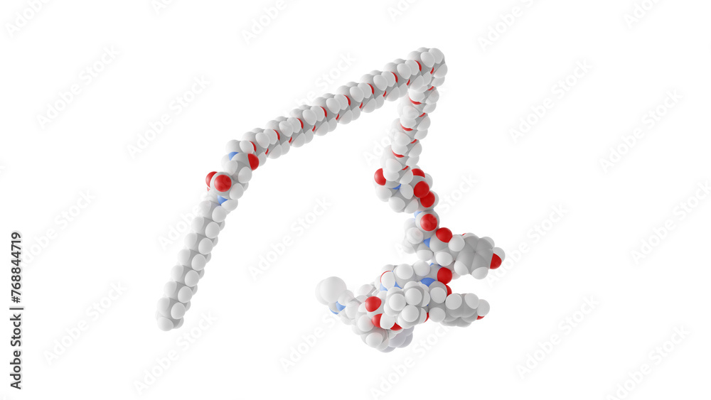 zilucoplan molecule, complement inhibitor, molecular structure ...