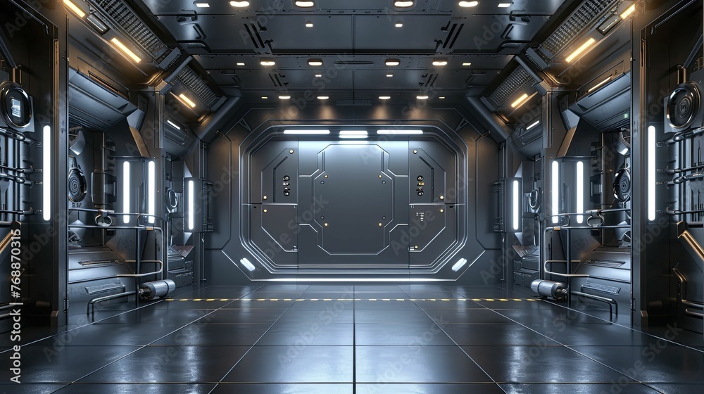 futuristic display setting for showcasing cutting-edge scientific ...