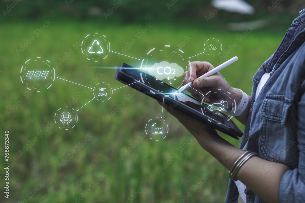 Reducing CO2 emissions and combat global warming and climate change. In ...