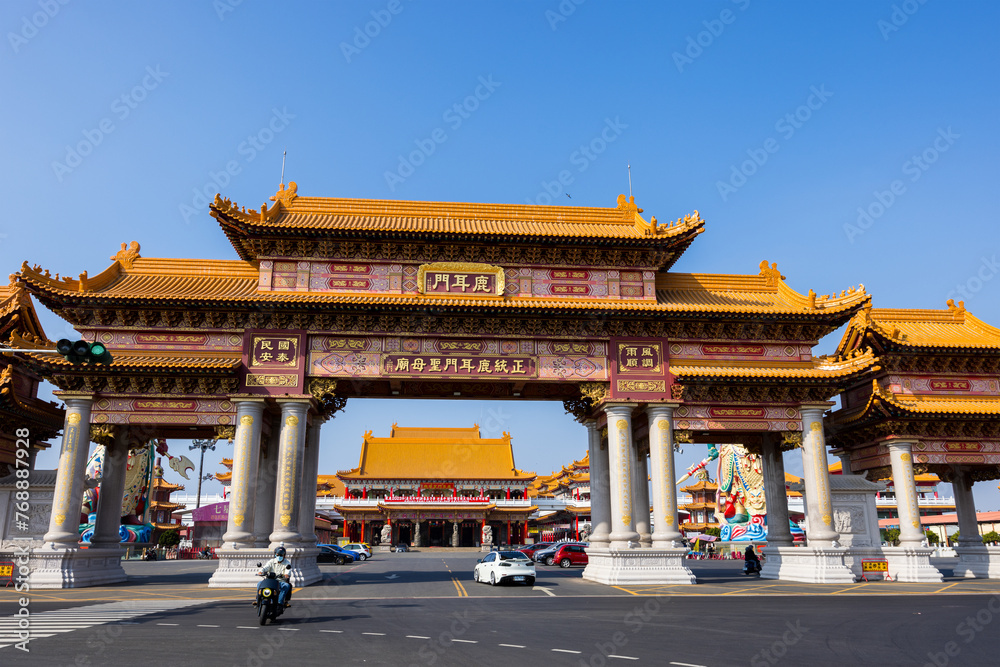 Luermen Tianhou Gong Mazu Temple in Tainan of Taiwan Stock Photo ...