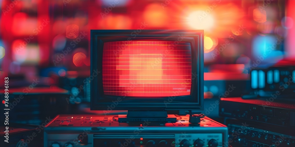 Creating a glitchy retro aesthetic with vintage VHS scanlines overlay ...