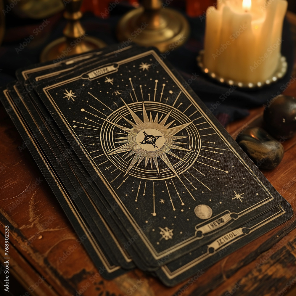 An oracle channels the ancient art of tarot reading, casting a spell of ...