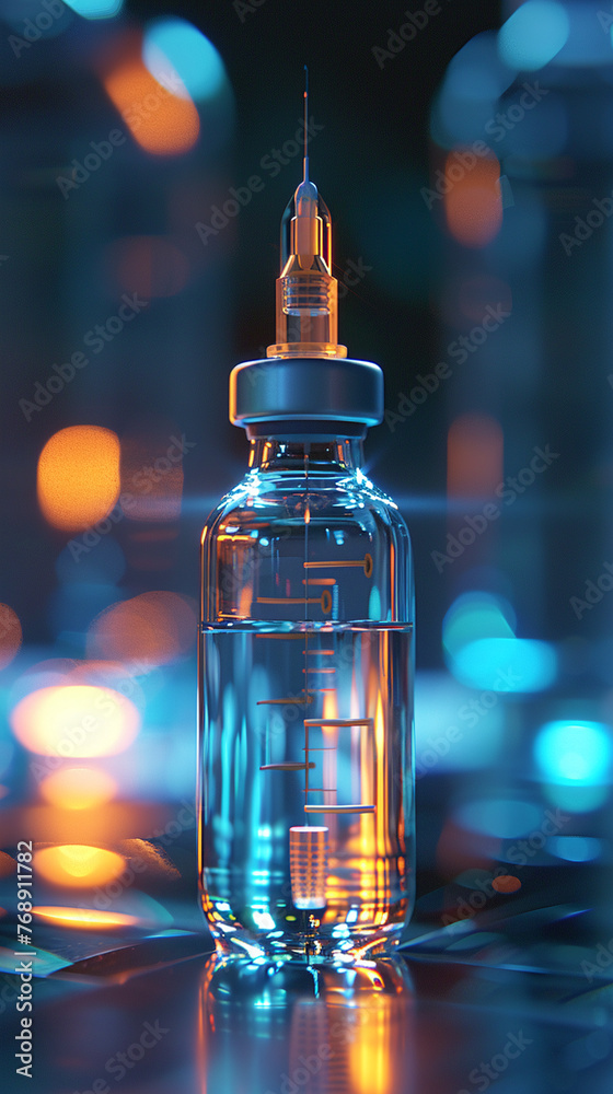 Vaccine vial, hope for the future, crucial tool in fighting diseases ...