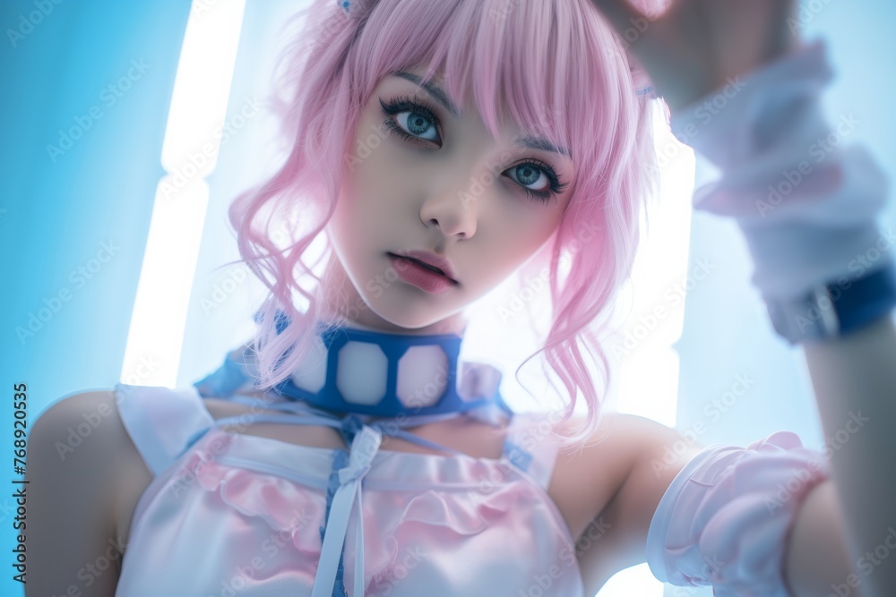 Japanese women anime cosplay like a cartoon character in comicbook ...