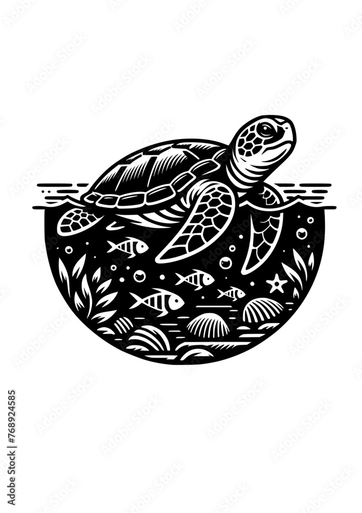 Swimming Turtle Svg, Turtle Svg, Sea Turtle Svg, Turtle Silhouette ...