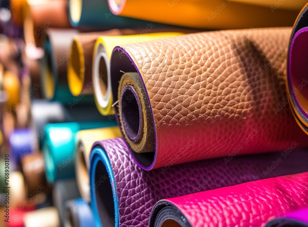 sample - a good quality leather in various colors. A set of leather ...