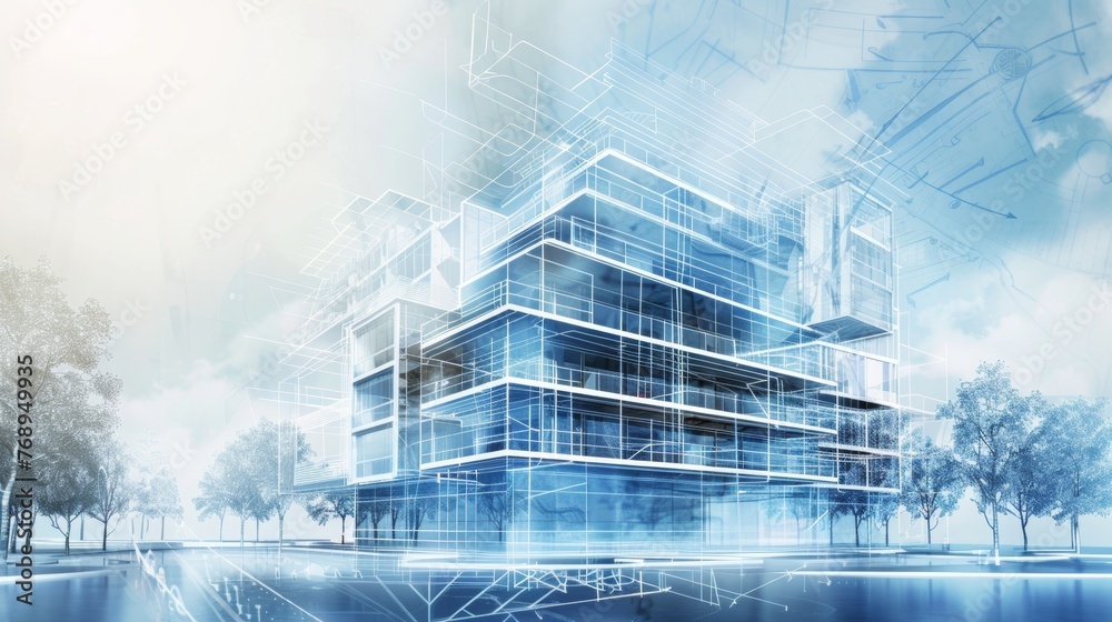 Design concept of a smart building. Engineering of smart building's ...