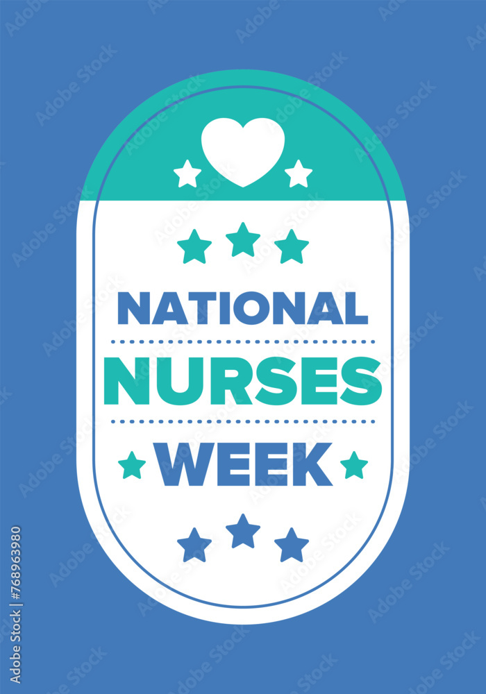 Vecteur Stock National Nurses Week. Thank you nurses. Medical and ...