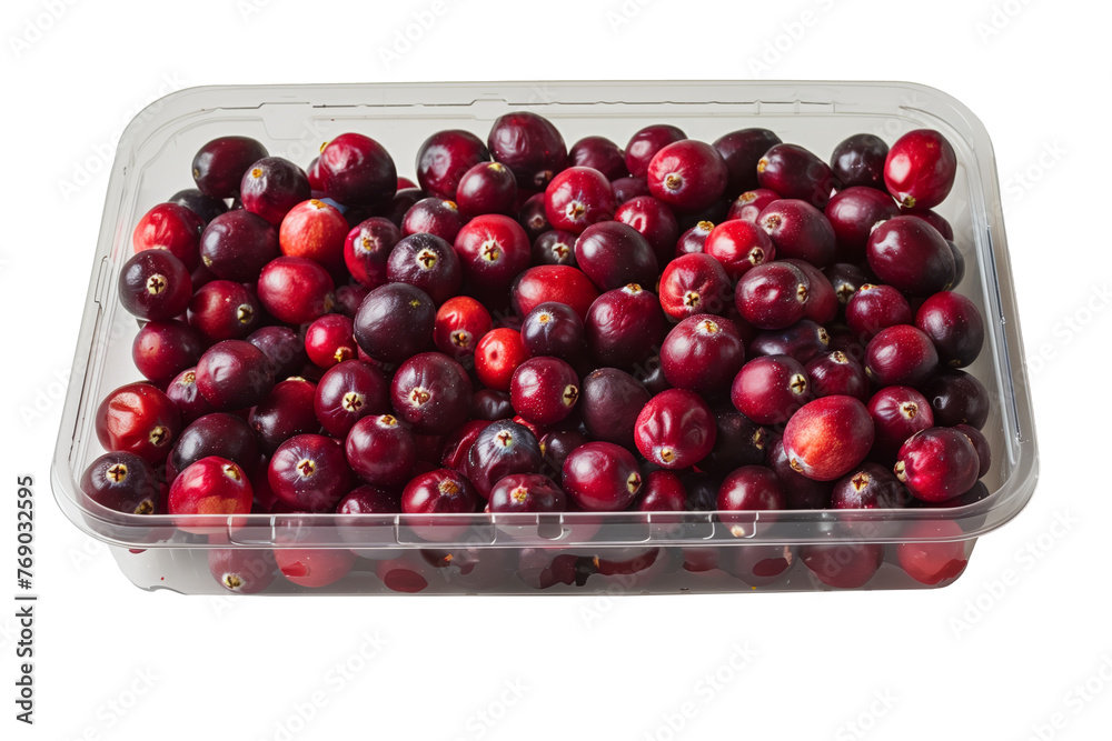 Cranberries pack isolated on transparent background. Png and jpeg files ...