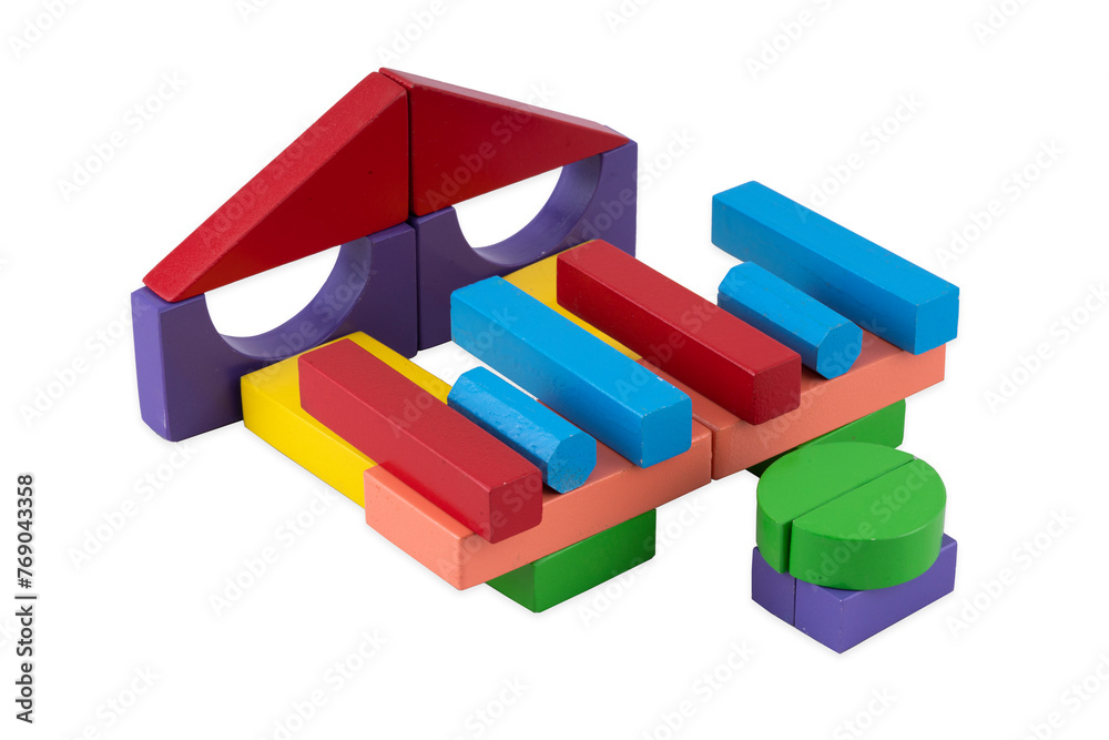 Colorful Kids Toys made of Blocks in Different shapes, Helps Child ...