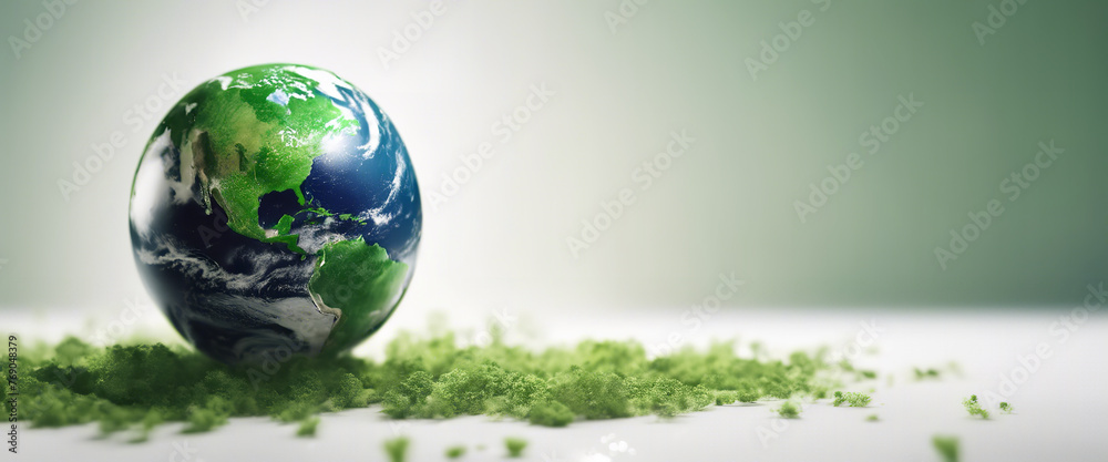 5TH JUNE-World Environment Day. Earth day concept on white background ...