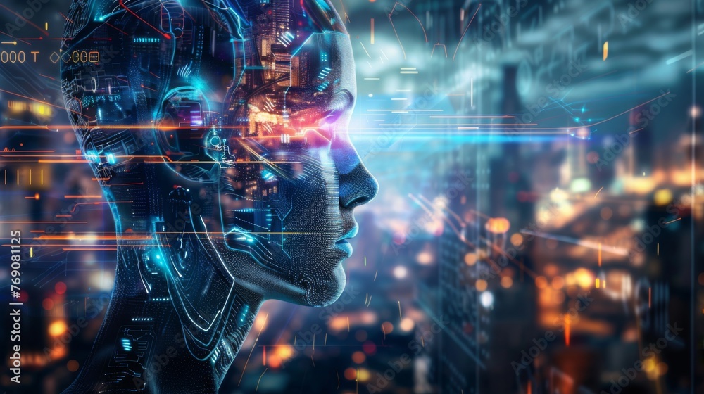 Artificial intelligence in humanoid head with neural network thinks ...