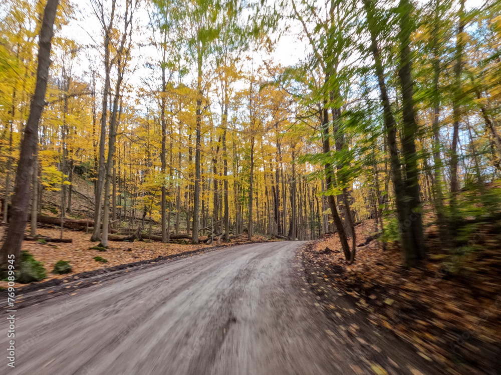 Tranquility of Autumn in Ancaster Village, Hamilton, Ontario: Serene ...